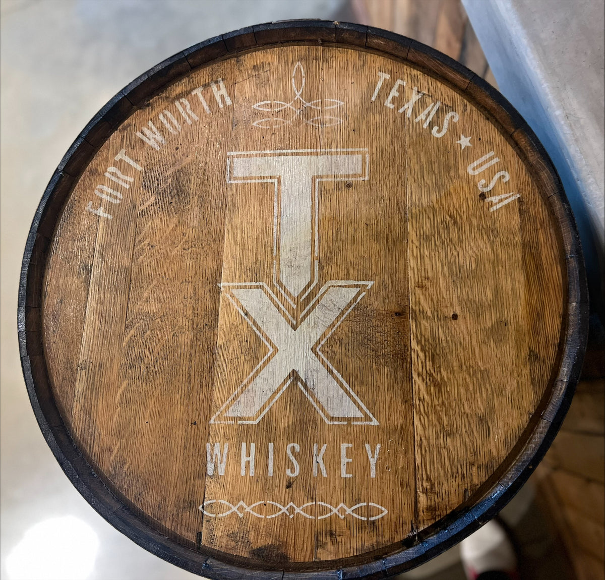 TX Barrel Head, 2 Logo Options – TX Whiskey